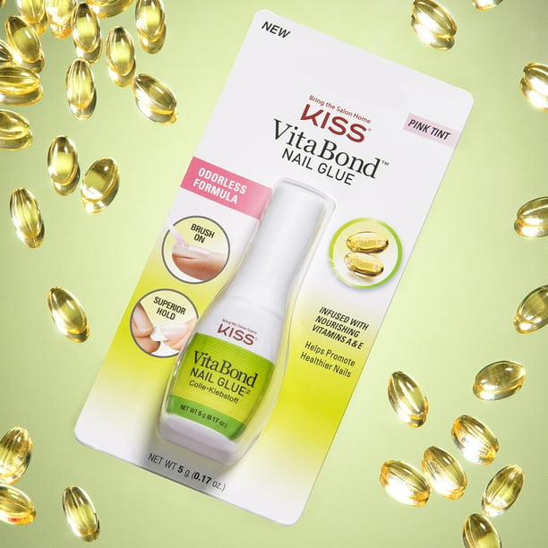 KISS VitaBond Odorless Nail Glue, Net Wt. 5 g (0.17 oz.) - Walmart.com
