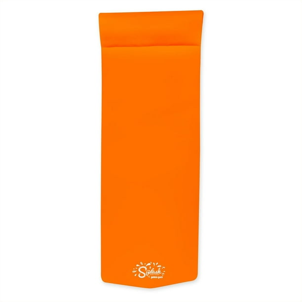 TRC Recreation Splash 1.25" Thick Foam Pool Float Mat, Sunset Orange ...