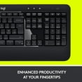 Logitech Advanced Combo Ergonomic Wireless Keyboard and Mouse Set with ...