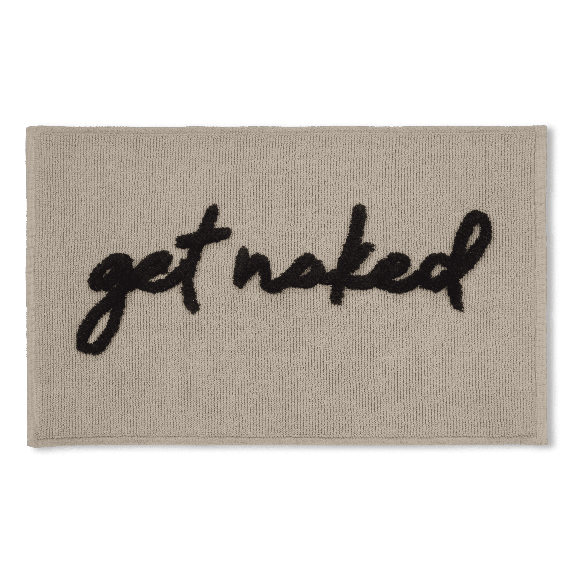 Click here for Bouclair Beige Get Naked Typography Bath Mat 32 X... prices