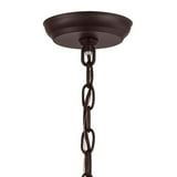 Hampton Bay Lainey 4-Light Bronze Chandelier Light Fixture with Clear ...