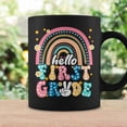 Groovy Rainbow Hello First Grade First Day Teacher Kid Coffee Mugs ...