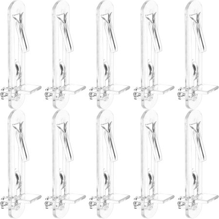 100 Pieces Plastic Locking Shelf Pins Locking Shelf Pegs Self-Locking ...