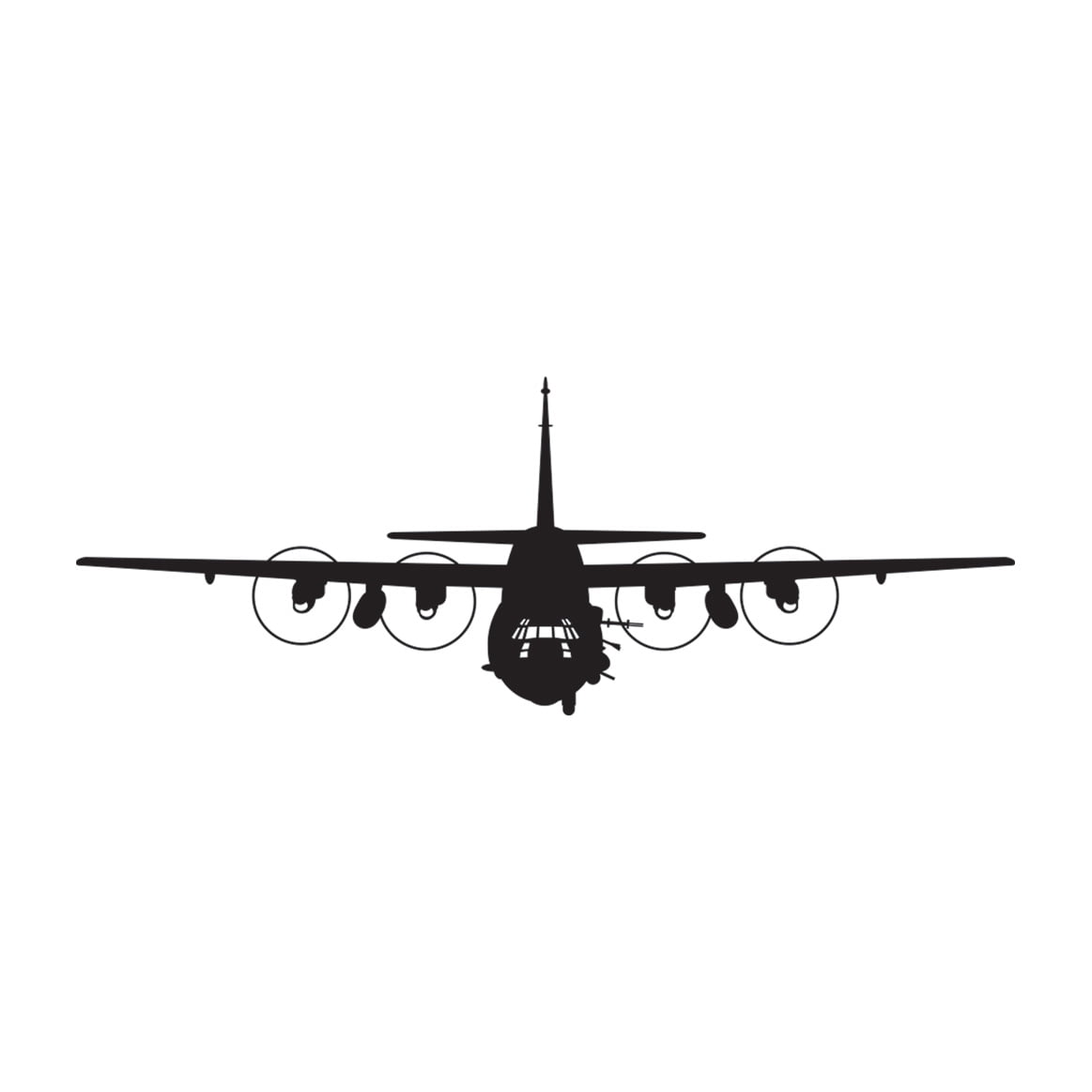 AC-130U Spooky Sticker Decal Die Cut - Self Adhesive Vinyl ...