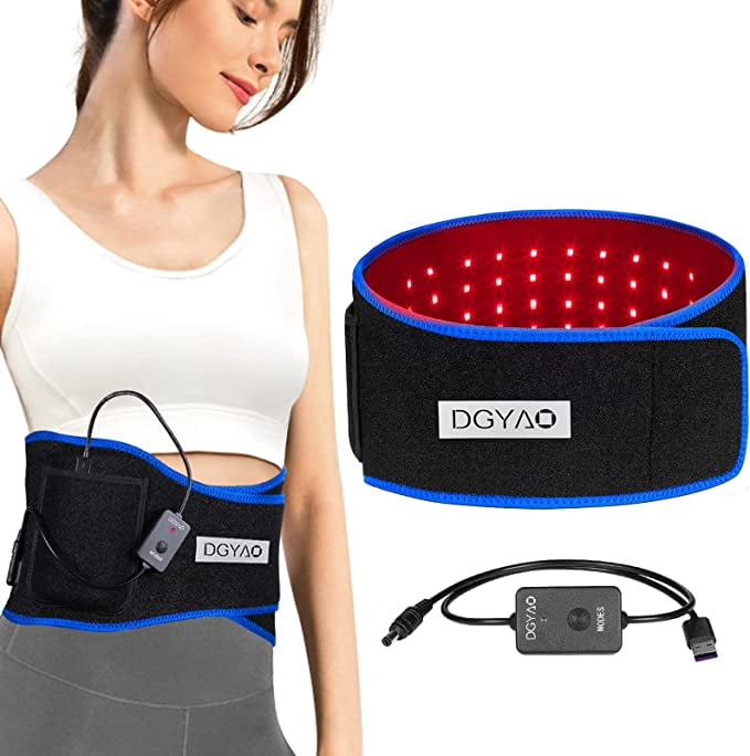 Dgyao Red Light Therap Belt Infrared Light Pad Back Easy Use Home