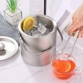 SUSWIM Stainless Steel Insulated Ice Bucket, 3.2L, Double Wall with Lid ...