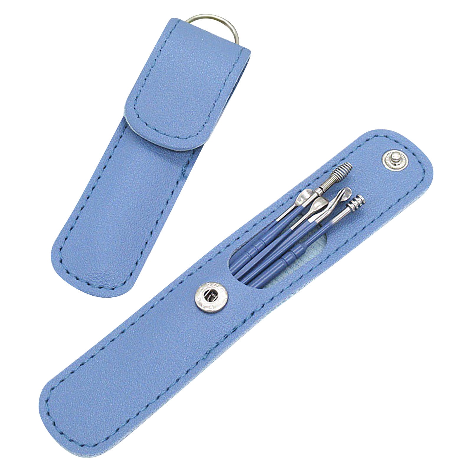 Wmkox8yii Portable Earwax Removal Kit 6 PCS Steel Ear Pick Earwax ...