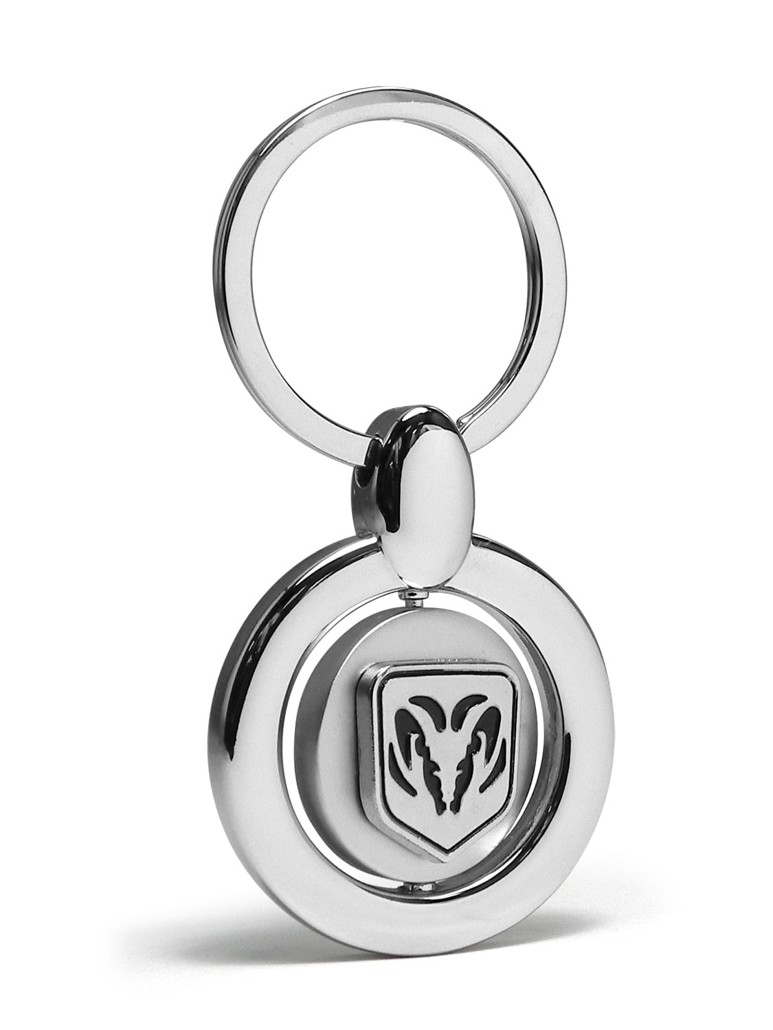 Dodge RAM Logo Silver Spinner Key Chain - Walmart.com - Walmart.com