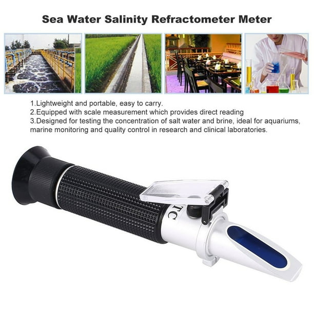 Sea Water Salinity Refractometer Meter Tester Salimeter 0~10% for ...