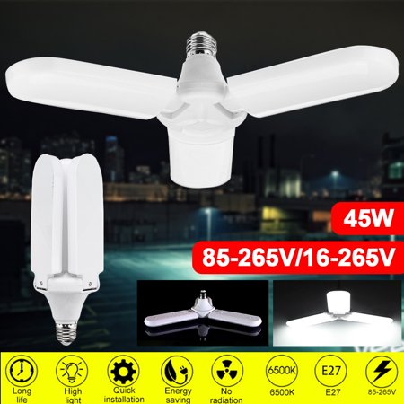 45W LED Foldable Light Folding Garage Light with 228 Lamp Beads 360 ...