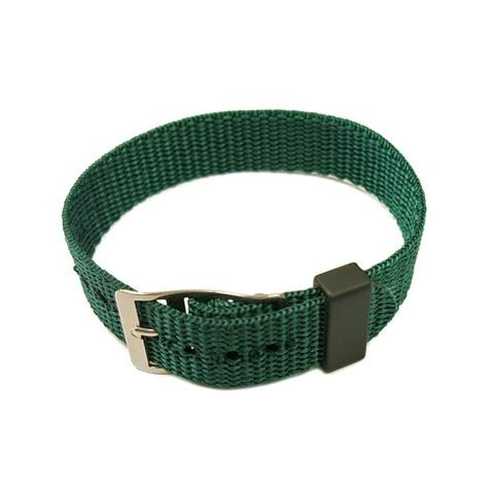 Bandenba - Nylon One Piece Slip Thru 20mm Green Watch Strap - Walmart ...