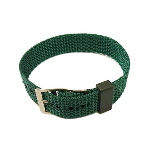 Bandenba - Nylon One Piece Slip Thru 12mm Green Watch Strap - Walmart ...