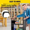 Book Cart, 200LBS Library Cart, Single Sided V-Shaped 30x14x49 Inch ...