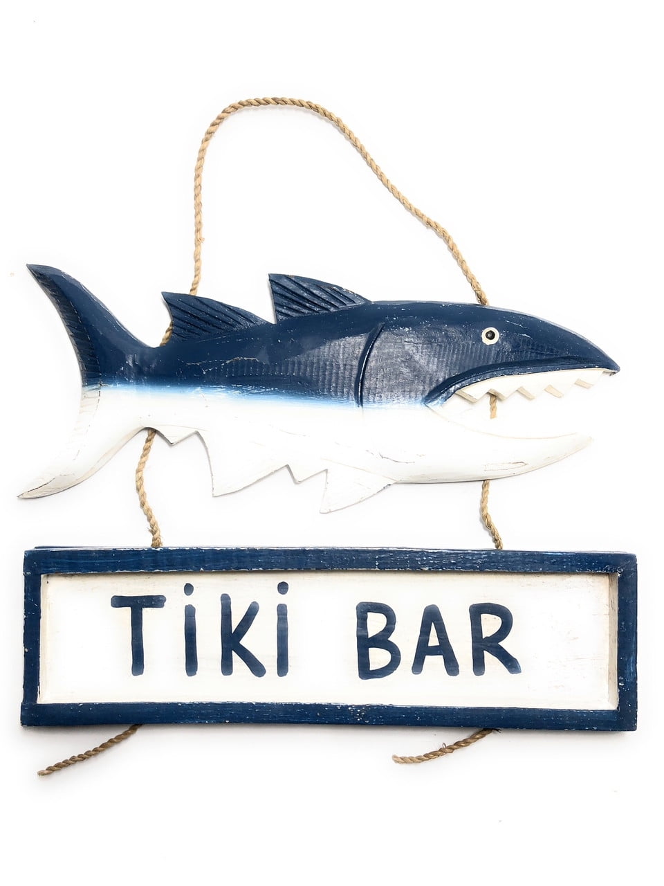 Tiki Bar Shark Attack Sign 15" - Tiki Bar Decor | #ksa9038 - Walmart.com