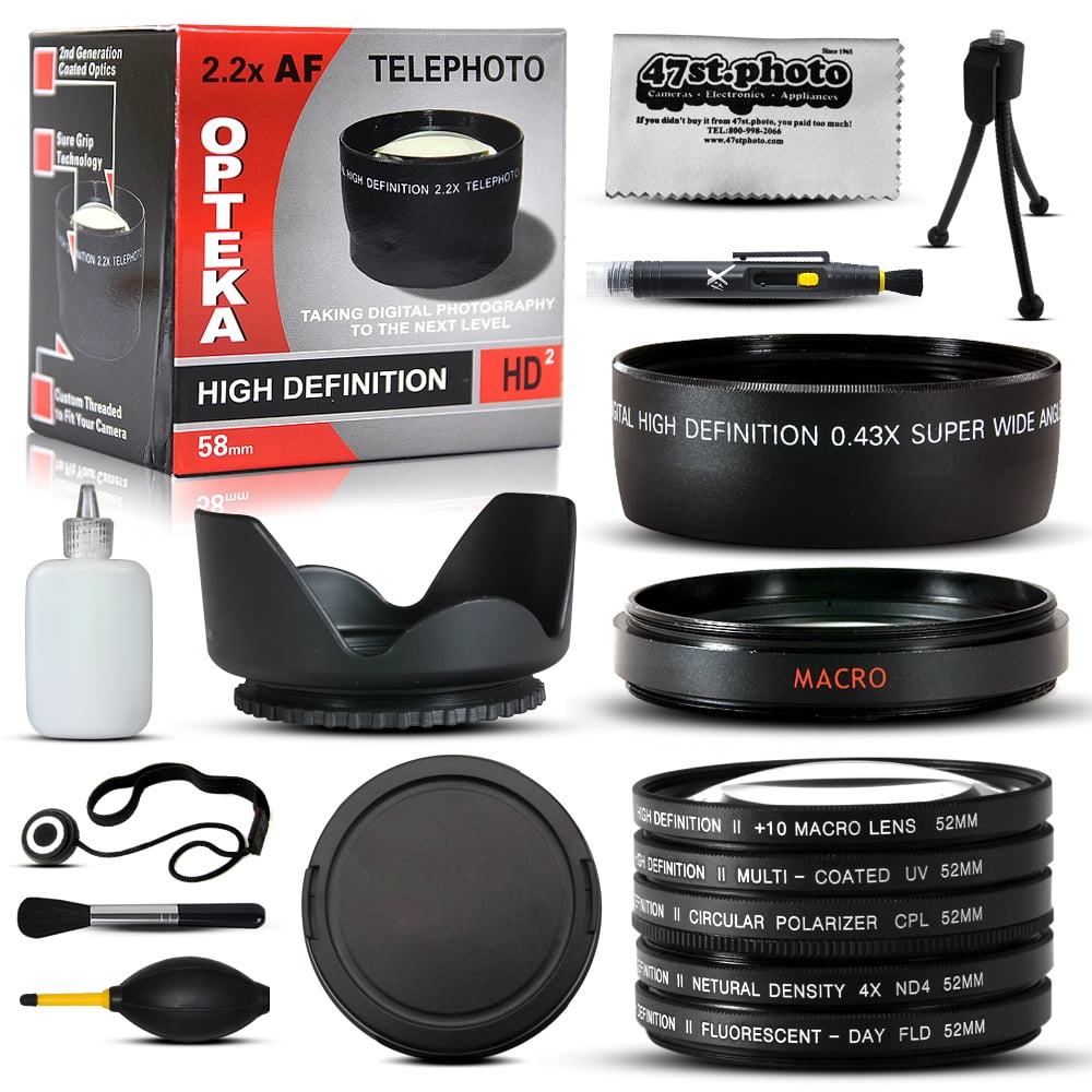 10 Piece Ultimate Lens Package For the Canon PowerShot SX40 SX50 HS ...
