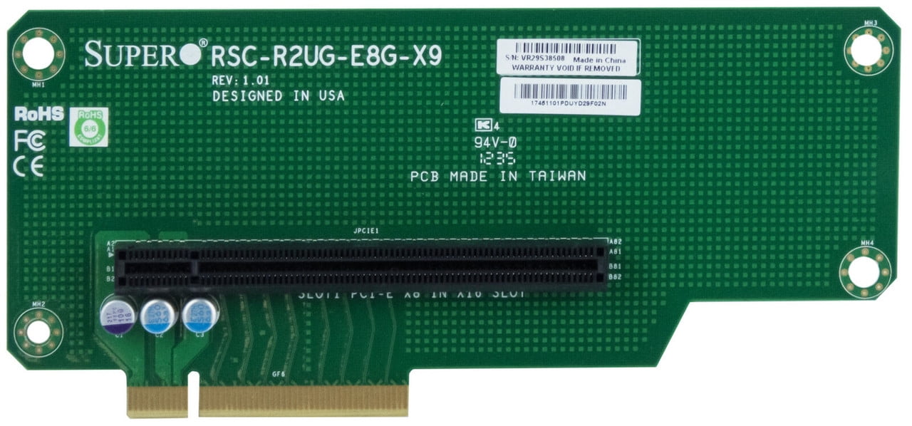 Supermicro RSC-R2UG-E8G-X9 Riser Card - Walmart.com