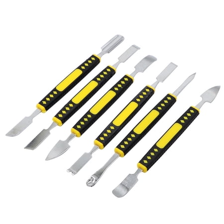 Merkmak Metal Crowbar 6-Piece Set, Double-Ended Metal Crowbar ...