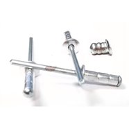 Mill 3/16" Rivet Large Flange Aluminum Head Steel Mandrel Blind Pop ...