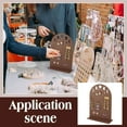 144 Holes Wood Earring Holder Hollow Moon Star Earring Display Stand ...