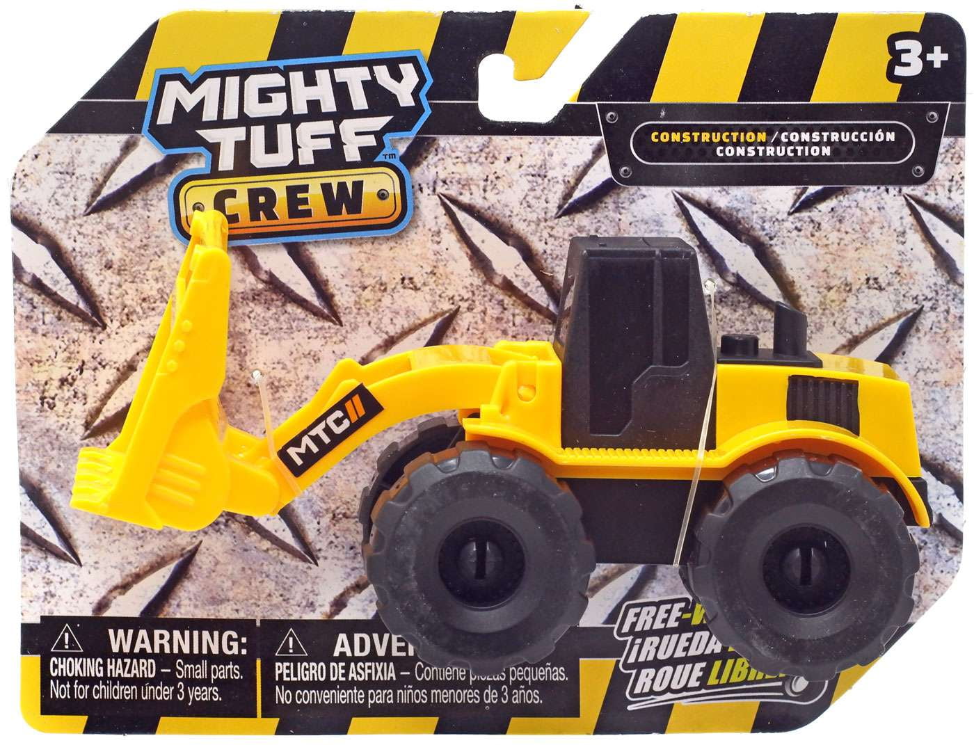 Mighty Tuff Crew Construction Front Loader Plastic Vehicle - Walmart.com