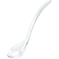 Mini Clear Plastic Ladle – Disposable, Small Plastic Serving Spoon for ...