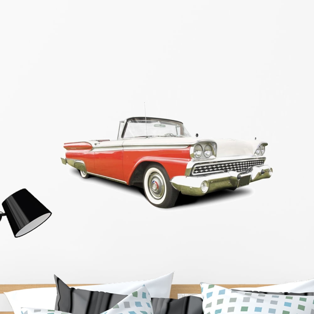 American 50s Car Wall Decal by Wallmonkeys Peel and Stick Graphic (36 ...