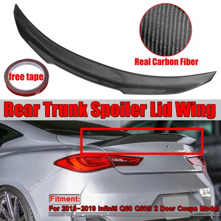 For 17-19 Infiniti Q60 Q60S Coupe HighKick PSM Style Carbon Fiber Trunk ...