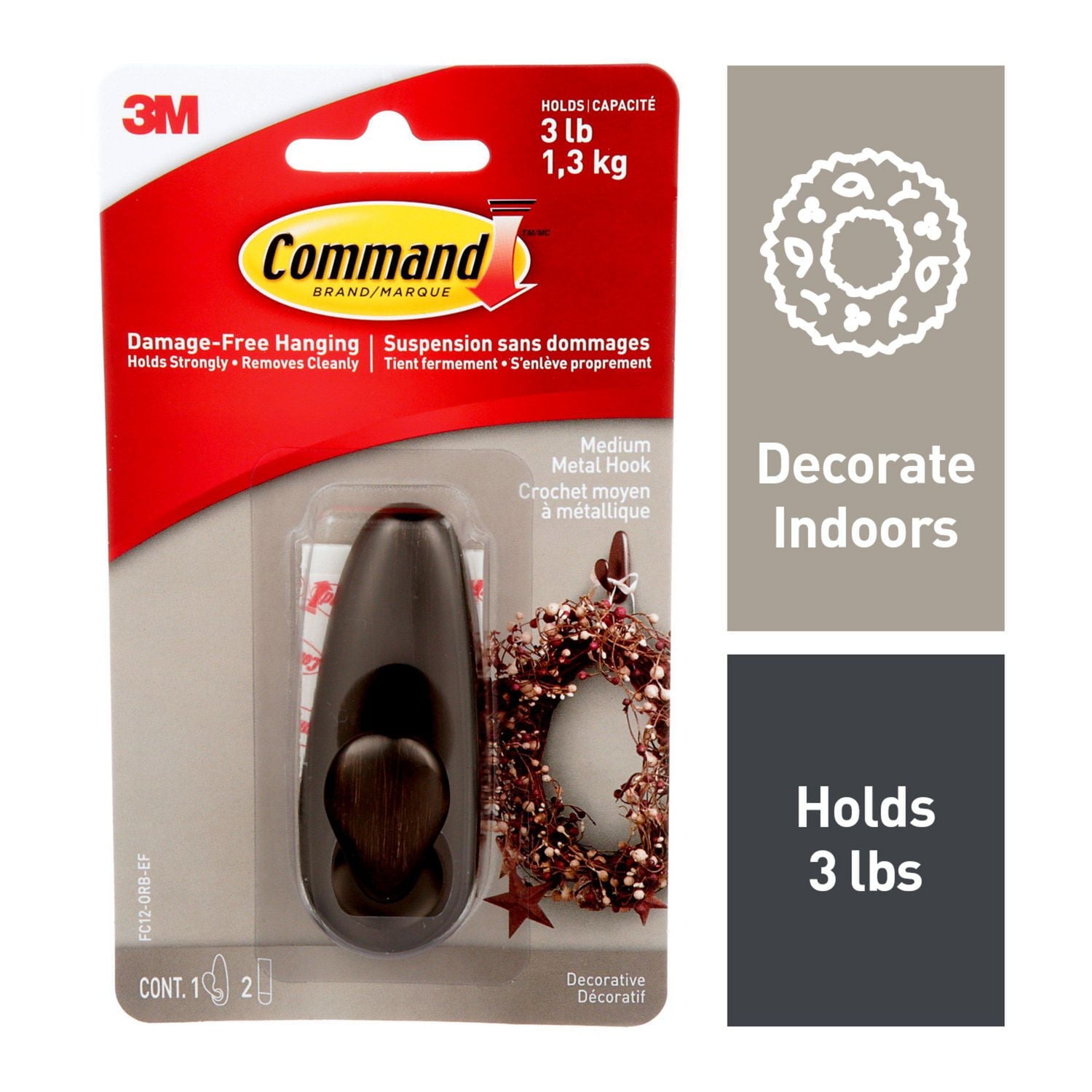 Click here for Command Forever Classic Medium Hook  Fc12-Orb-Ef M prices