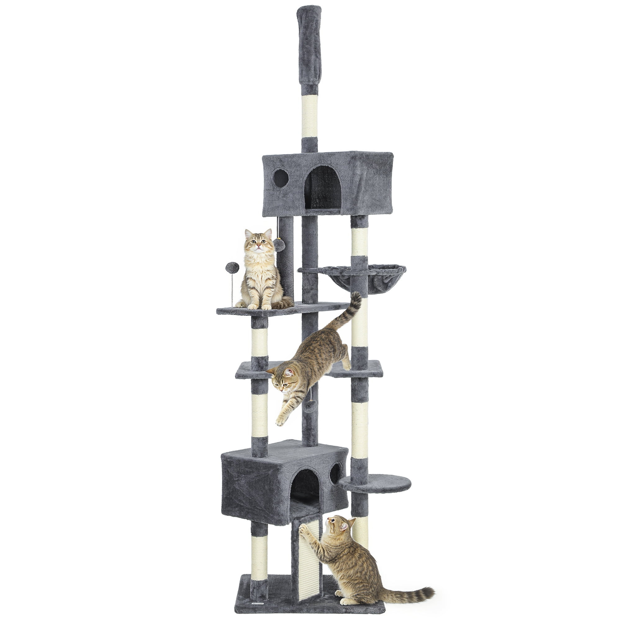 Click here for Pawhut Floor To Ceiling Cat Tree  230-250cm Adjust... prices