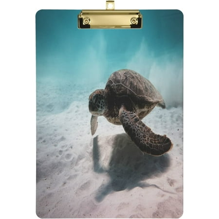 XDDJA Swimming Turtle Clipboard Hardboard Wood Nursing Clip Board and ...