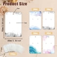 120Pcs 4 Styles Paper Jewelry Display Cards for Earring Rectangle Shape ...