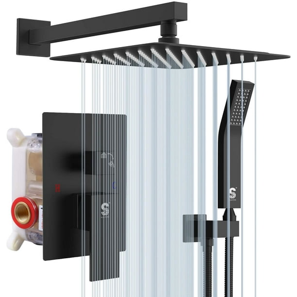 SR SUN RISE Shower System with 12 inch Rain Shower Head and Rough-in ...