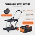 KFFKFF 198 lbs Multipurpose Functional Folding Cart Mobile Folding Cart ...