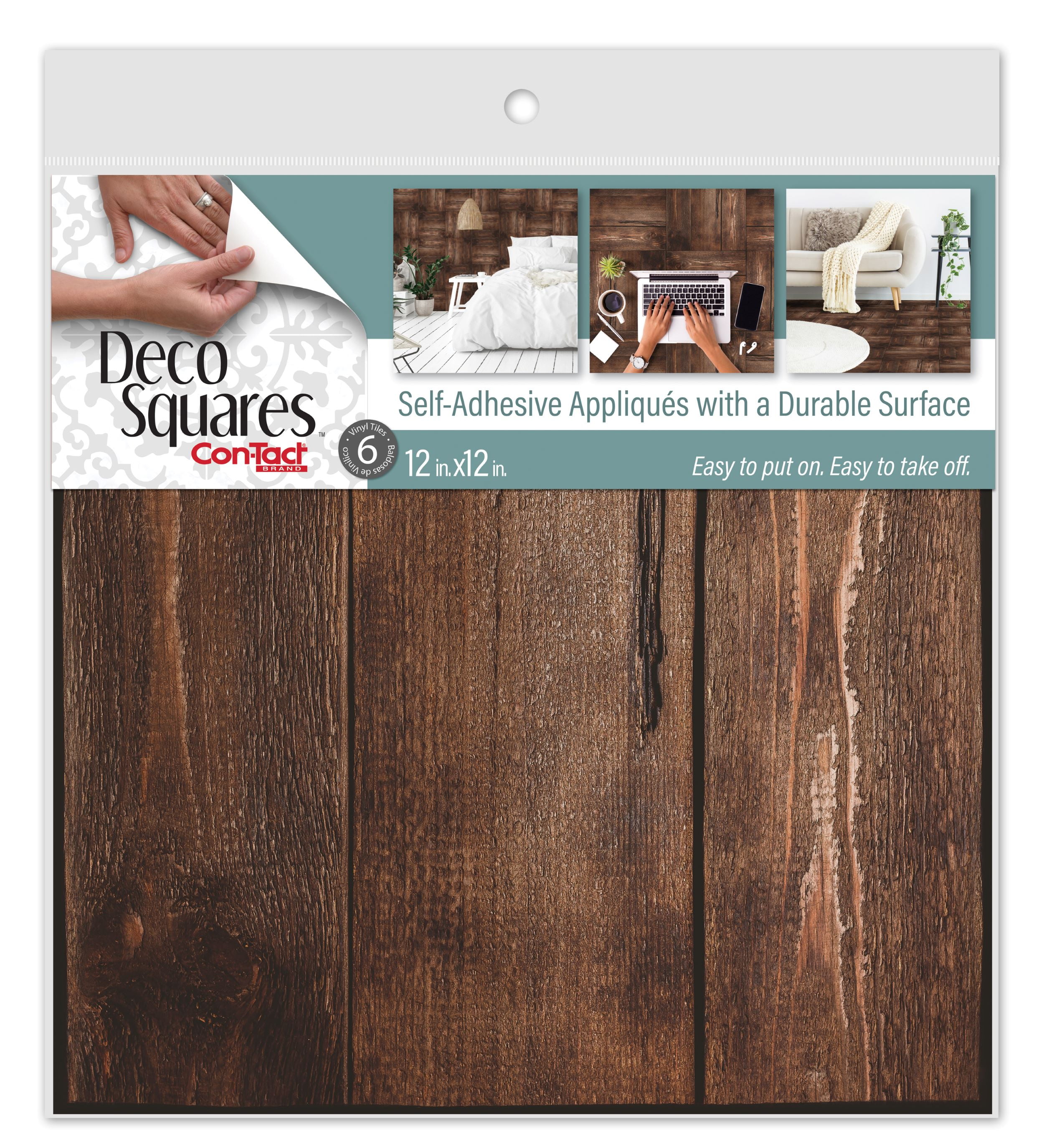 Con-Tact Brand DecoSquares, Premium Vinyl Floor Self-Adhesive Tiles ...