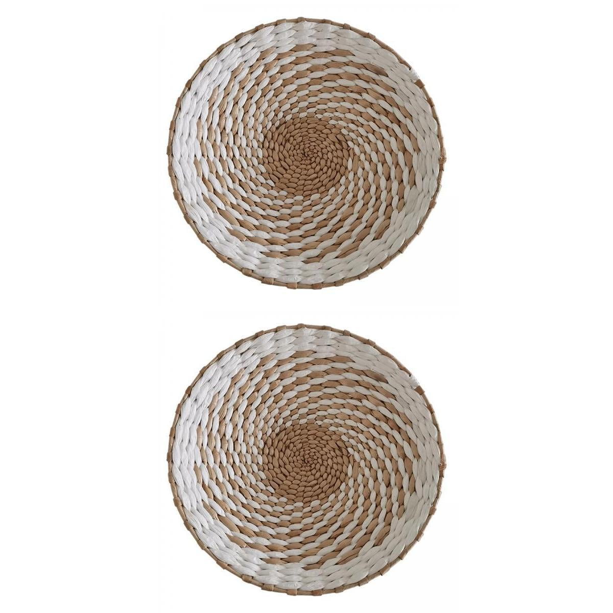 Click here for Luzkey 2x Woven Wall Basket Decor Hanging Living R... prices