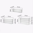 Food Storage Containers, Fridge Organizer Case with Removable Drain ...