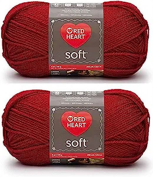 2-PACK - Red Heart Soft Yarn-Really Red - Walmart.com