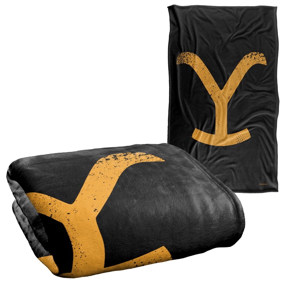 Yellowstone Blanket, 36"x58" Yellowstone Y Branding Logo Silky Touch ...