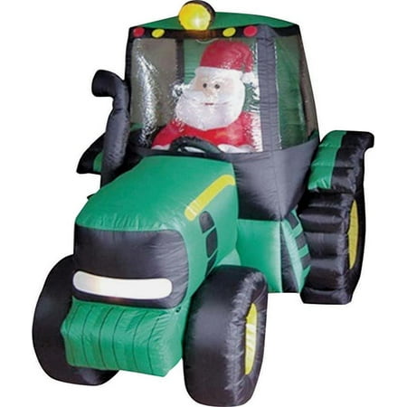 INFLATABLE 6FT TRACTOR SANTA - Walmart.com