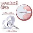 Plastic Flat Head Pushpins, Loetky Clear Thumb Tacks, Practical Set ...