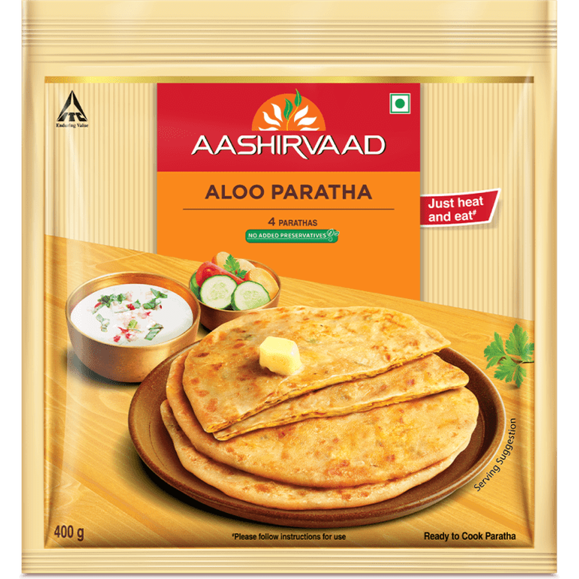 Click here for Itc Aashirvaad Aloo Paratha 400 G prices
