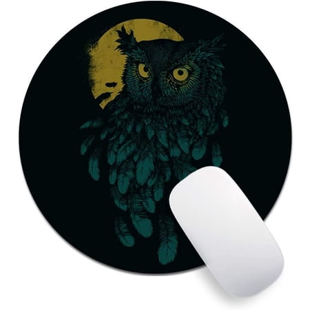 Pricetail Mouse Pad, Pretty Mouse Pads with Design, Moon Night Owl ...