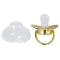 2024 Baby Pacifier Infant Portable Exquisite Golden Crown Letter ...
