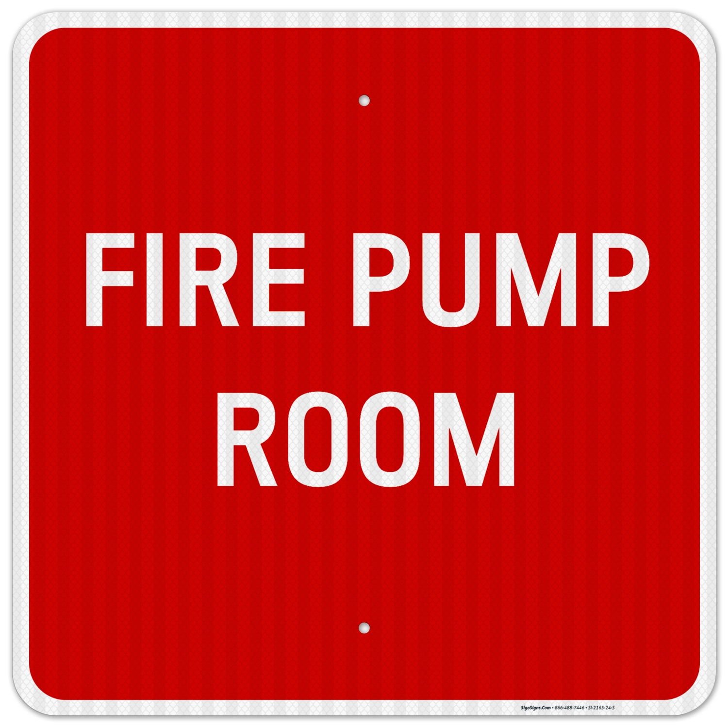 Fire Pump Room Sign, - Walmart.com