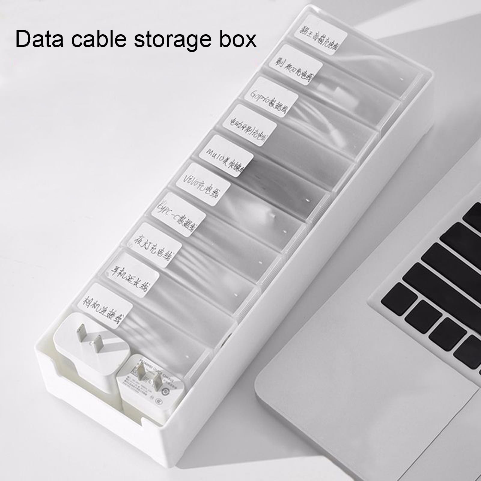 Buy Cheers.US Plastic Cable Management Box with 5 Wire Organizers ...