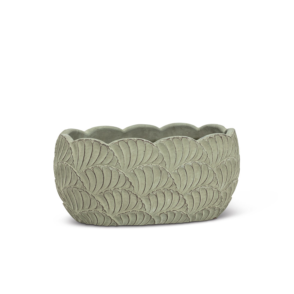 Set of 2 Small Oval Scallop Planter - Walmart.com