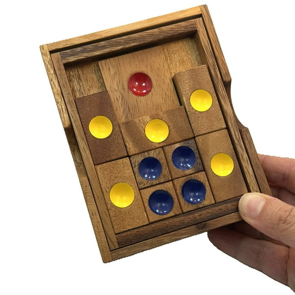 Magic Mind Toys Dice Cube - Wooden Brain Teaser Puzzle - Walmart.com