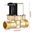 G1/2'' Brass Electric Solenoid Valve N/C 12v 24v G3/4'' Water Air Inlet Flow Switch For Solar ...