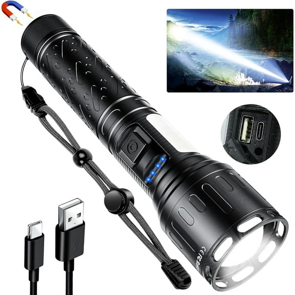 Rechargeable Flashlights High Lumens - Super Bright Small Pocket ...