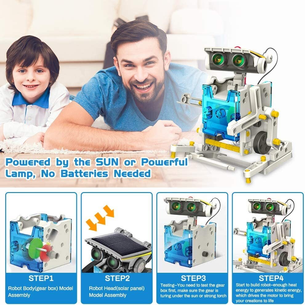 Buy Welltop 13 in 1 Solar Transfromer Robot Toys ,DIY Educational Steam ...